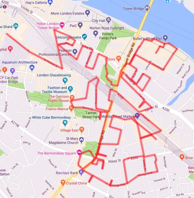 Day 60 – Tower Bridge Road – Tanner Street – Tooley Street ...